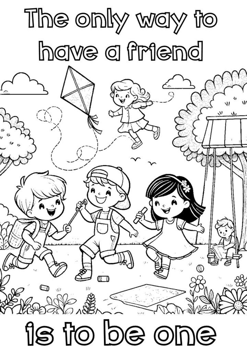 Growth Mindset Kindness Coloring Pages Posters - Inspirational ...