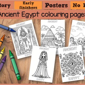 Ancient Egypt Coloring Pages - History Coloring Sheets - Early ...