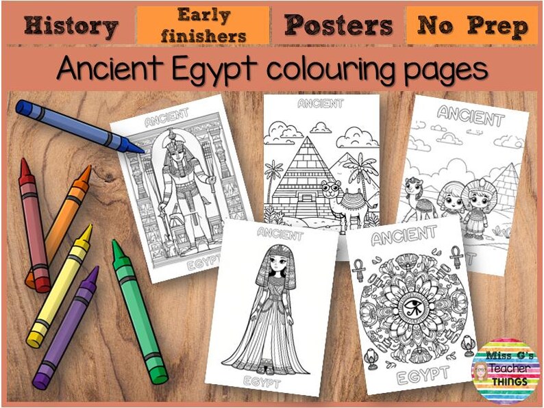 Ancient Egypt Coloring Pages - History Coloring Sheets - Early ...