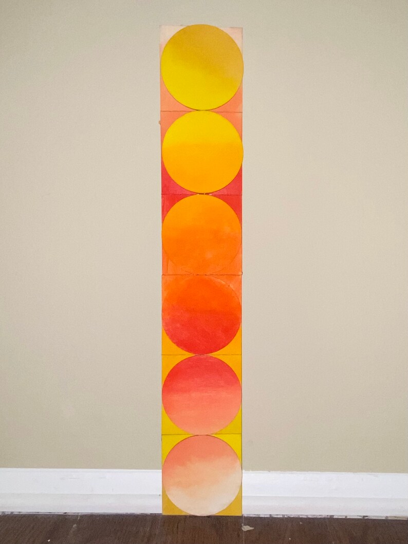 Orange Gradient Wall Art - Etsy
