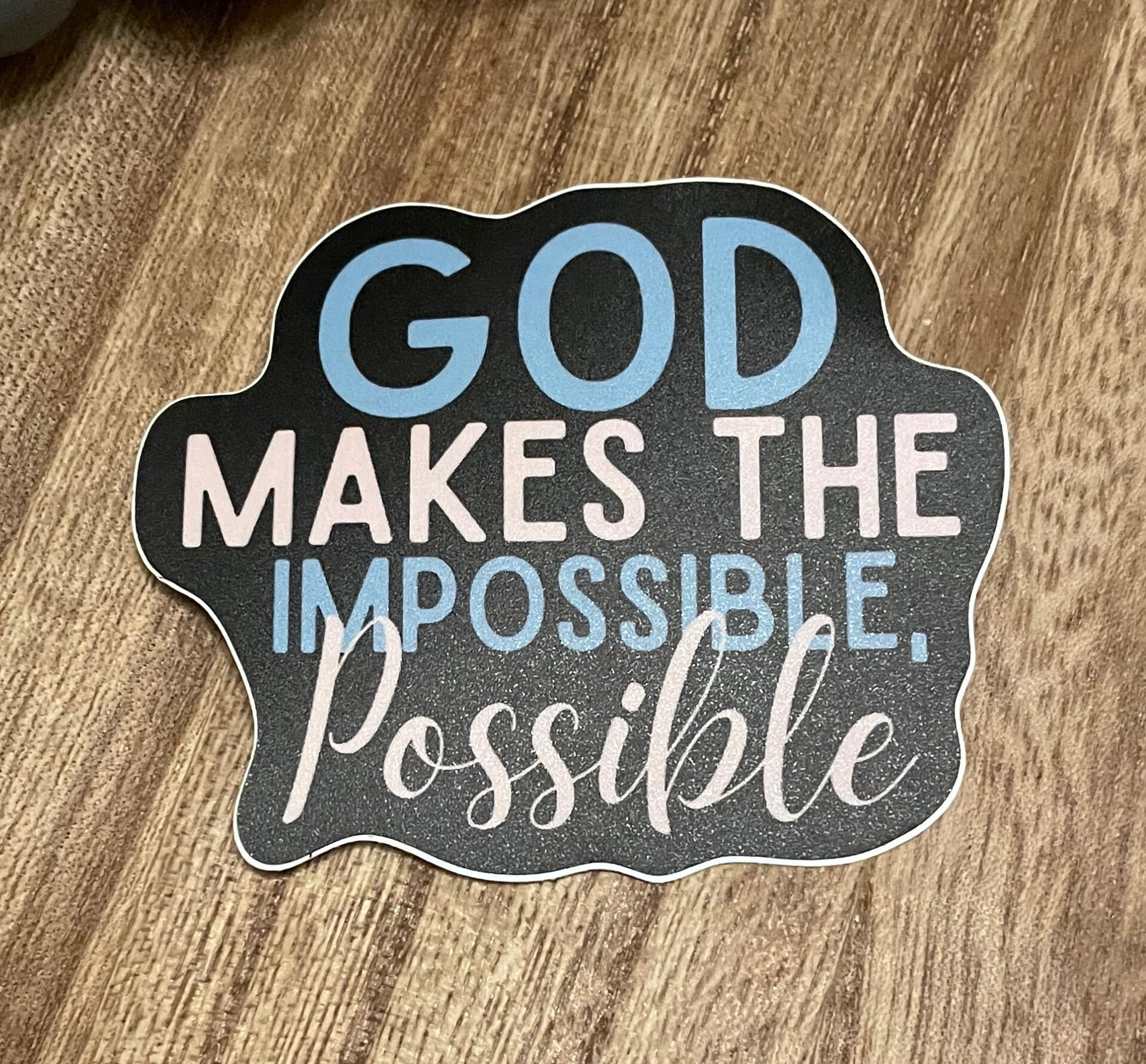 Christian Sticker, Bible Verse Sticker, Faith Sticker, Encouraging ...