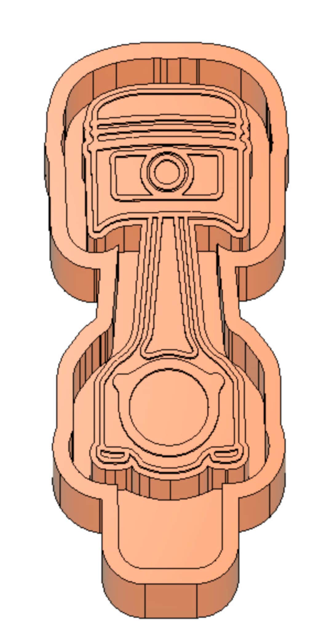 Piston Blank for Molding 3D Printer File STL - Etsy