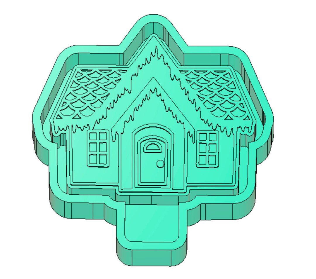Gingerbread House (C) Freshie Blank for Molding 3D Printer File STL ...