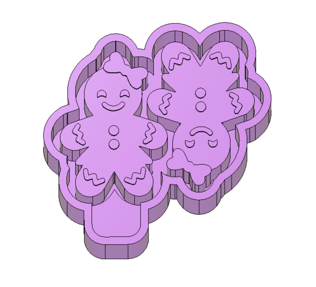 Vent Gingerbread Girl Freshie Blank for Molding 3D Printer File STL - Etsy