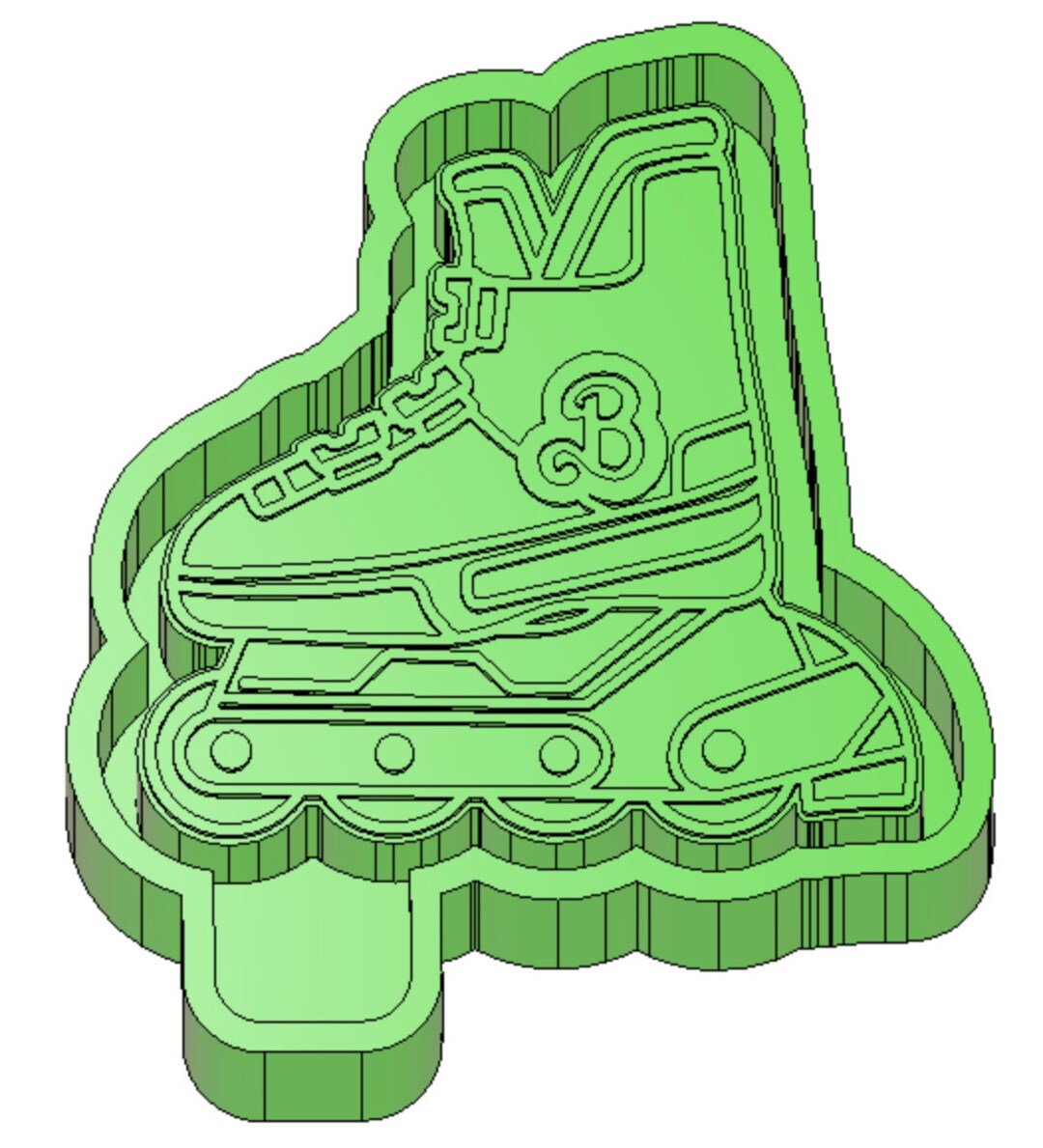 B Roller Skate Blank for Molding 3D Printer File STL - Etsy