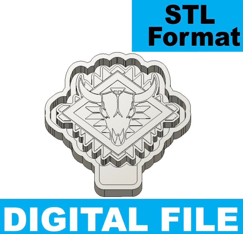 Aztec Skull Freshie Blank for Molding 3D Printer File STL - Etsy