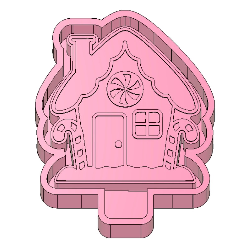 3d Gingerbread House Stl File - Etsy