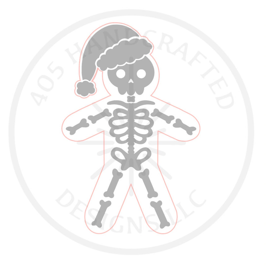 Skeleton Gingerbread Man Laser SVG / Horror / Spooky / Halloween - Etsy