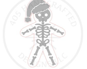 Gingerbread Man Skeleton Svg - Etsy