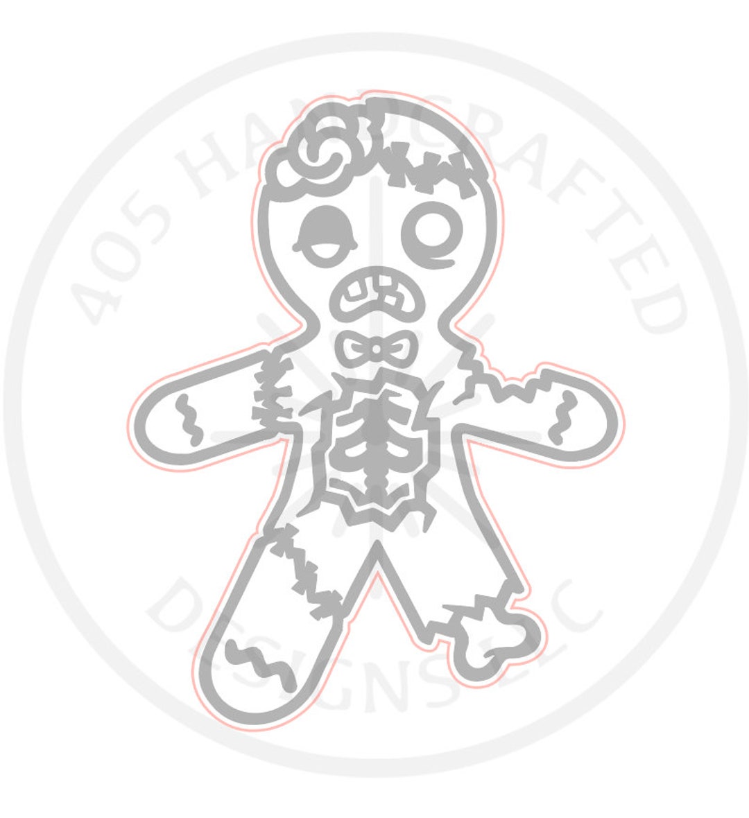 Zombie Gingerbread Man Laser SVG / Horror / Spooky / Halloween - Etsy