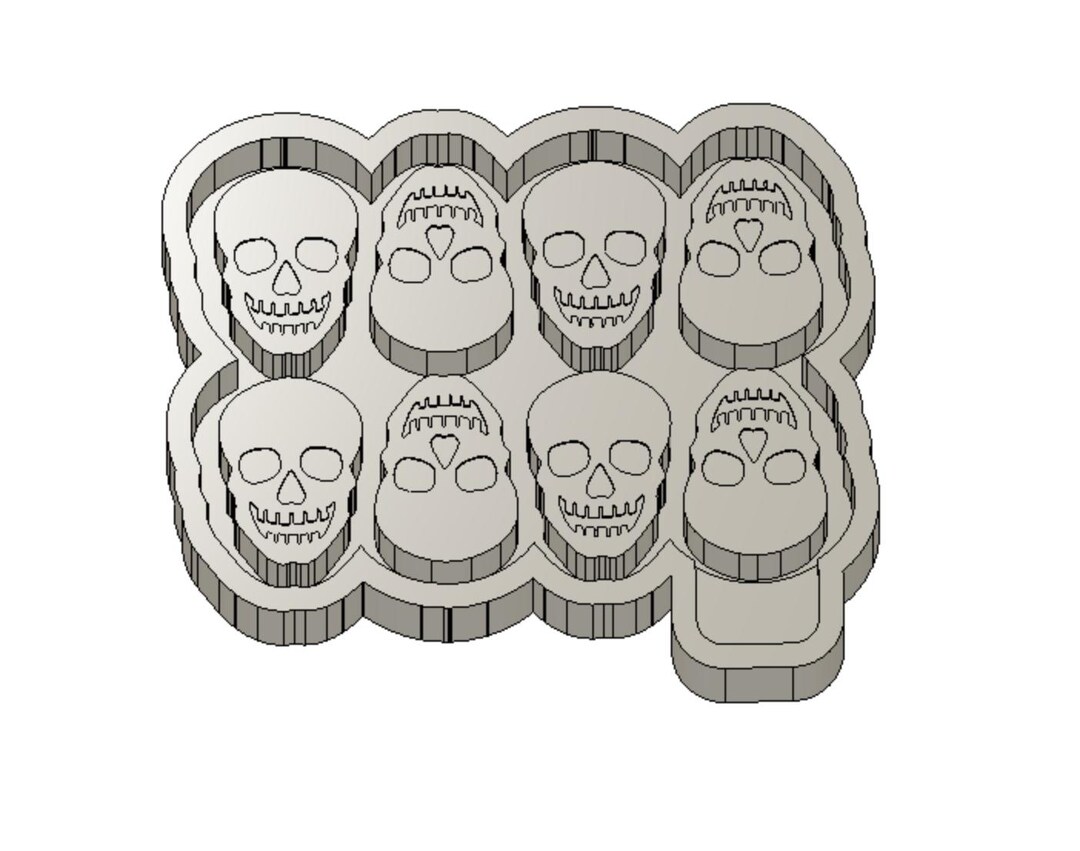 Skull Wax Melt Mold STL , 3D Printer File, Housing File - Etsy