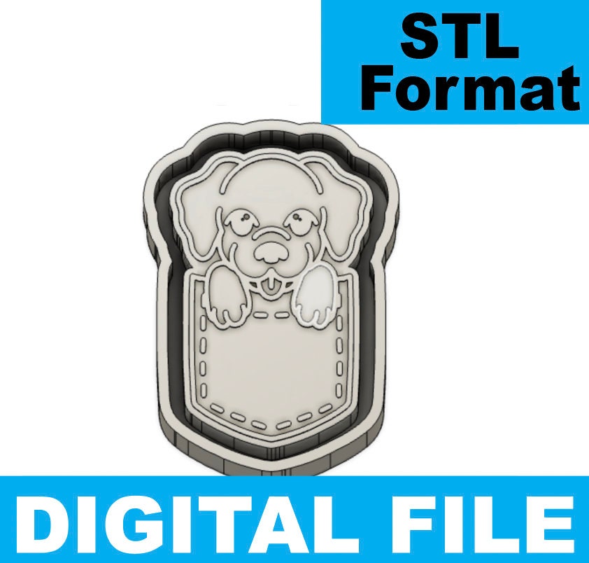 Pocket Puppy Freshie Blank for Molding 3D Printer File STL / Dog - Etsy