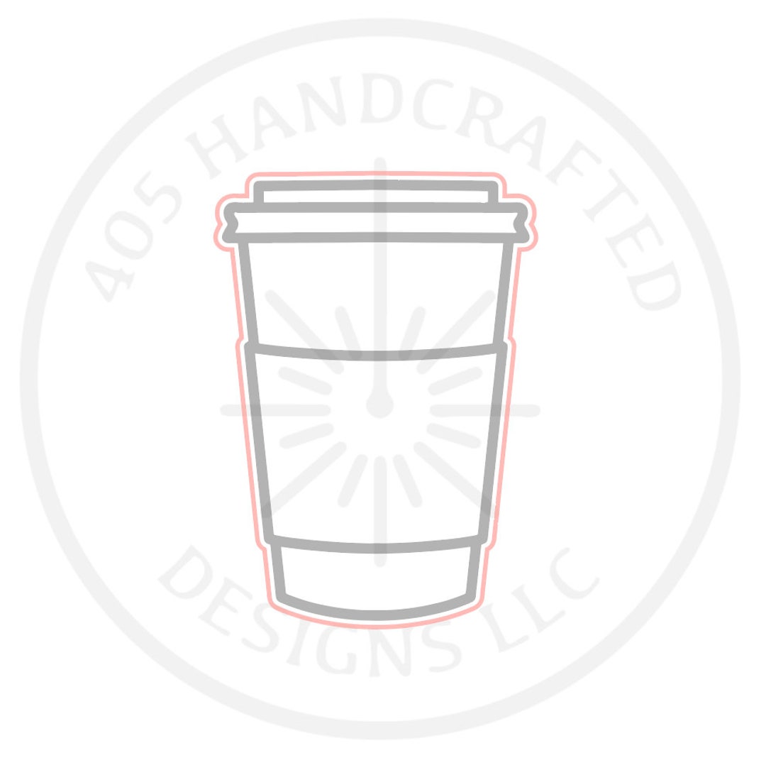 Coffee Cup Silhouette Laser SVG - Etsy