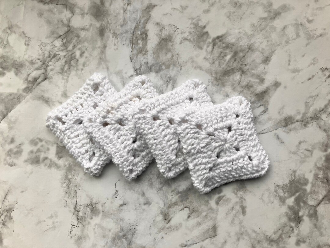 Square Cotton Crochet Scrubbies Homemade Facial Scrubby - Etsy