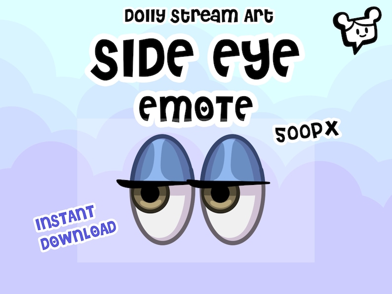 Side Eye Twitch Emote, Instant Download Emote for Youtube or Discord - Etsy