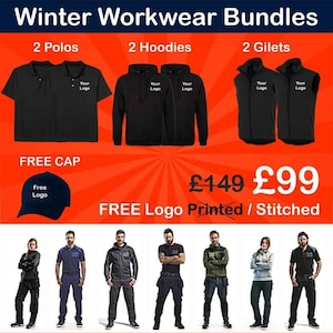 Workwear Bundles Winter Workwear Bundle With Your Logo Embroidered, Mix ...