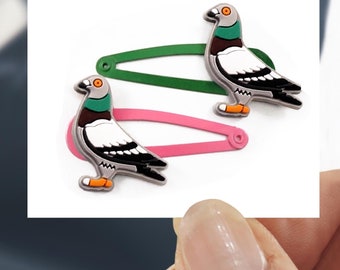 Pigeon Hair Clip/claw - Etsy