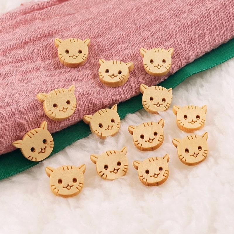 Cat Buttons - Etsy