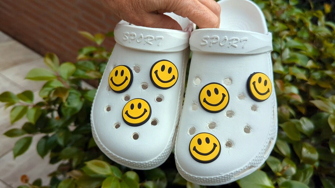 Smiley Face Crocs Pin Shoe Pin Shoe Charm Shoes Gift for School Cone ...