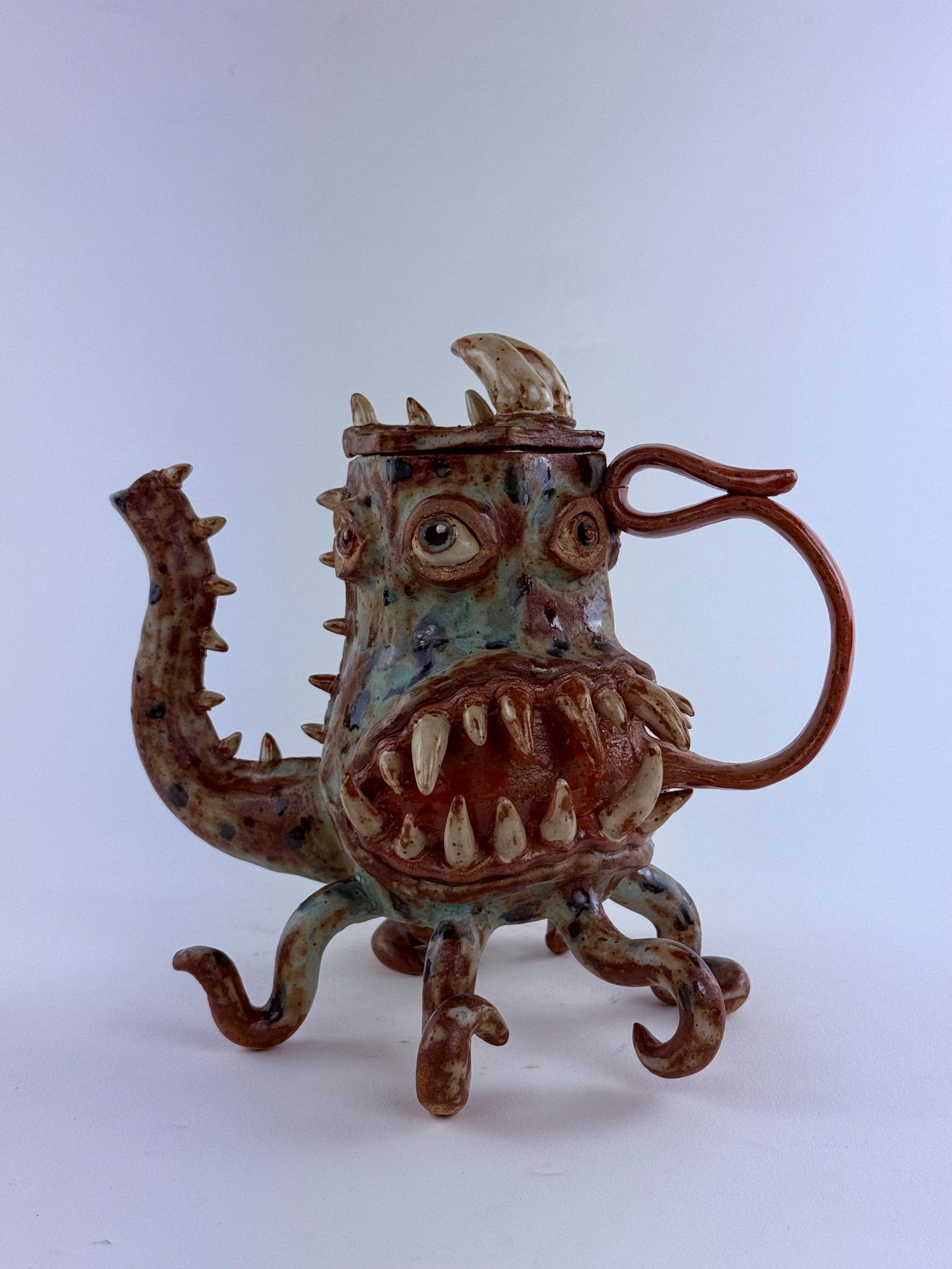 Fuctional Ceramic Monster Teapot - Etsy