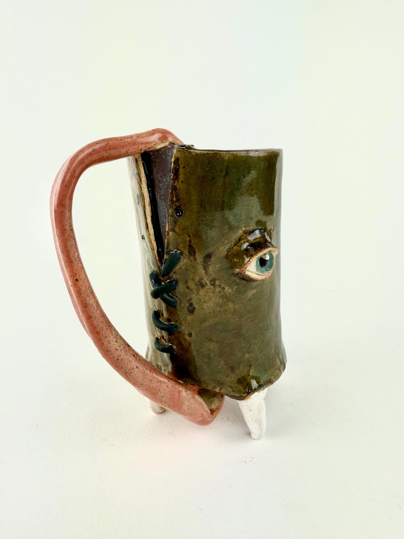 Fucntional Cermic Cup Monster - Etsy