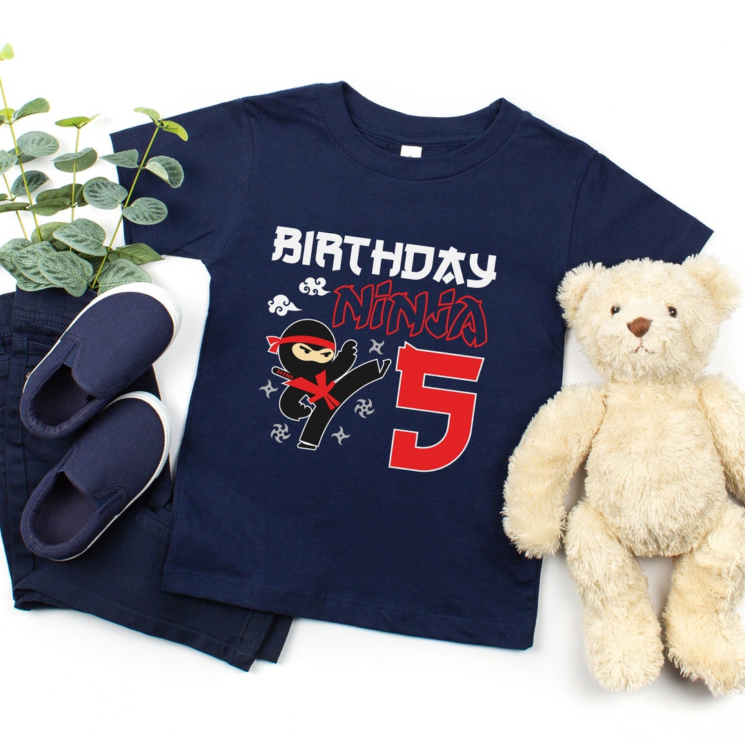Ninja 5th Birthday Shirt, Ninja Birthday, Ninja Party, Birthday Boy ...