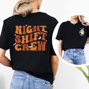Night Shift Crew Boo Shirt, Halloween Night Shift, Nurse Shirt, Nurse ...