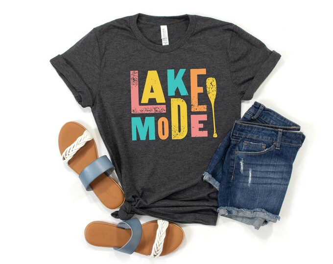 Lake Mode Shirt,lake Life Shirt,summer Vacation Shirt, Lake Vibes Shirt ...
