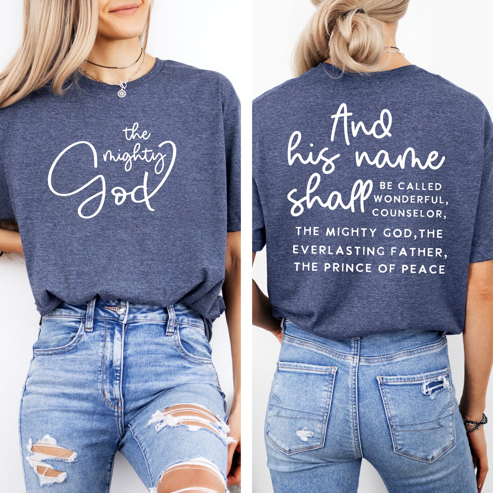 The Mighty God Shirt, and His Name Shall Be Called, Christian Apparel ...