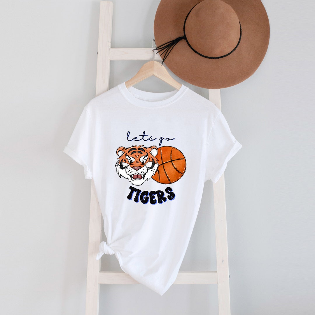 Lets Go Tigers Shirt, Go Tigers, Cute Basketball Tee, Tiger Spirit ...