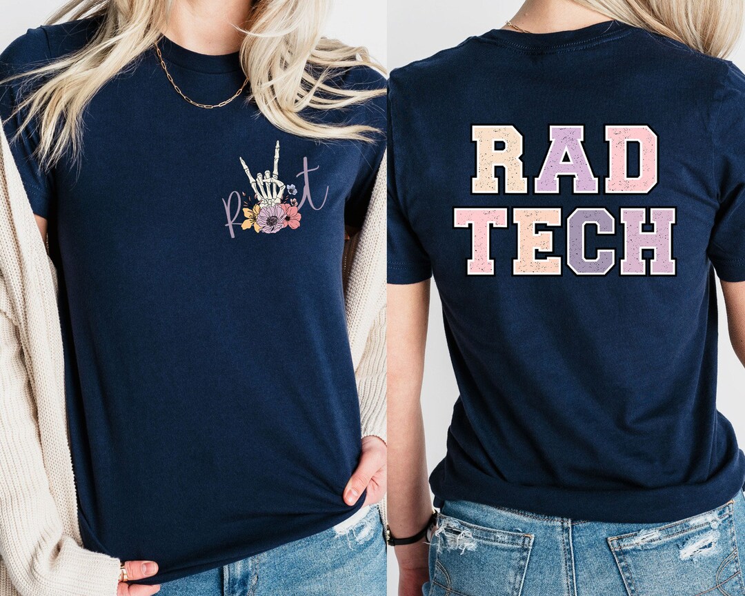 RAD Tech Shirt, Radiology Graduation Gift, Radiology Skeleton Shirt ...