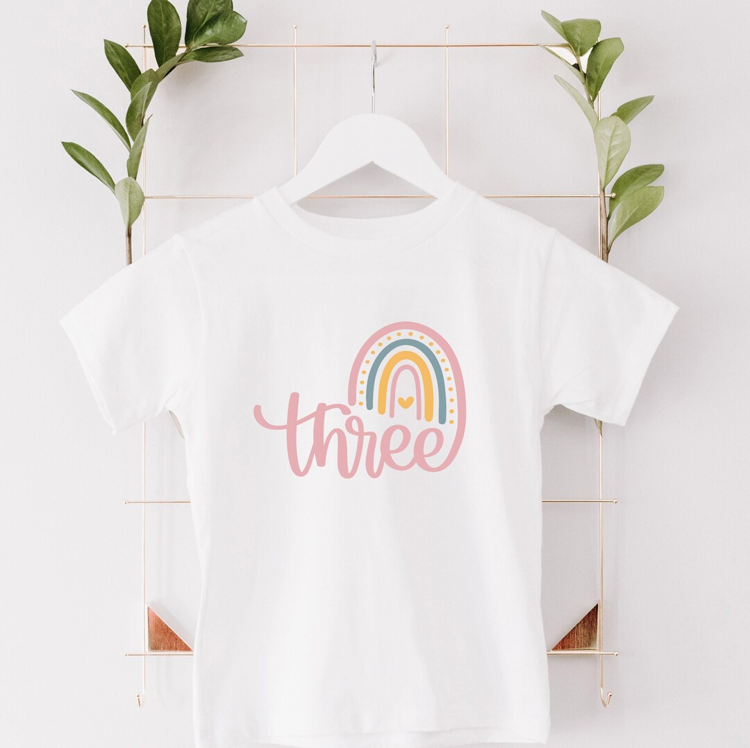 3rd Birthday Shirt, Three Shirt, Baby Girls Shirt, Third Birthday ...
