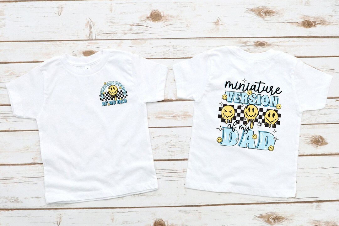 Miniature Version of My Dad Shirt, Boy Kid Shirt, Retro Style Boy, Son ...