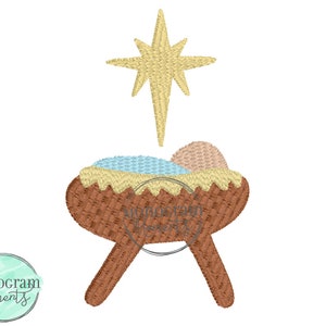 Manger Scene Mini Embroidery Designs, Trendy Embroidery Design ...