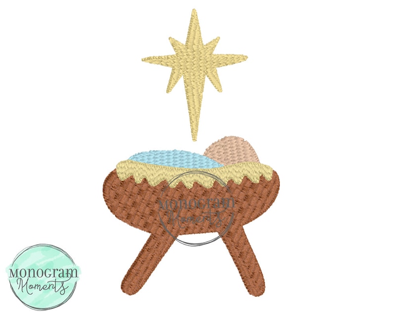 Manger Scene Mini Embroidery Designs, Trendy Embroidery Design ...