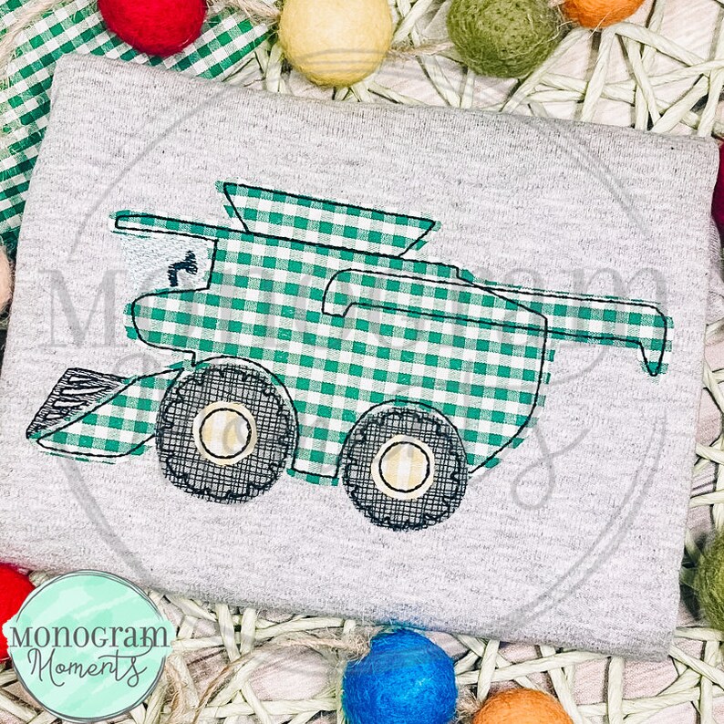 Combine Machine Embroidery Design File Farm Bean Stitch - Etsy