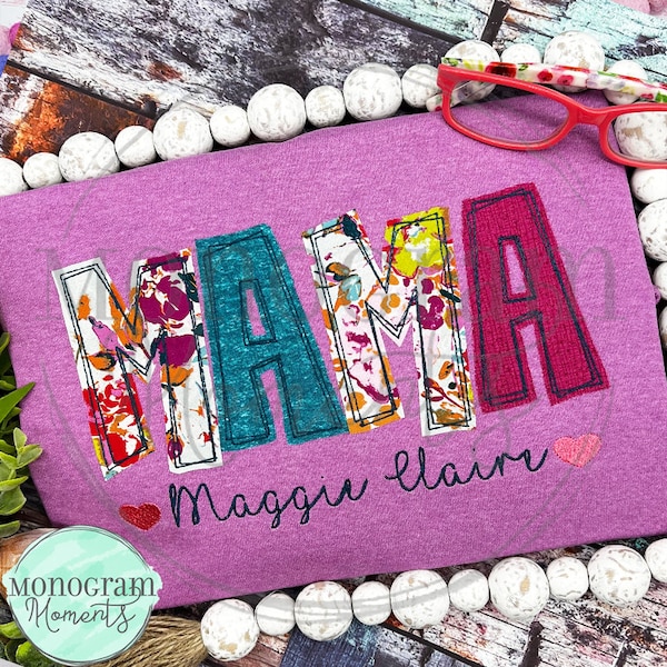 Mama Embroidery Design Font - Etsy