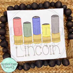Shotgun Shells Machine Embroidery Design, Fall Bean Stitch Sketch ...