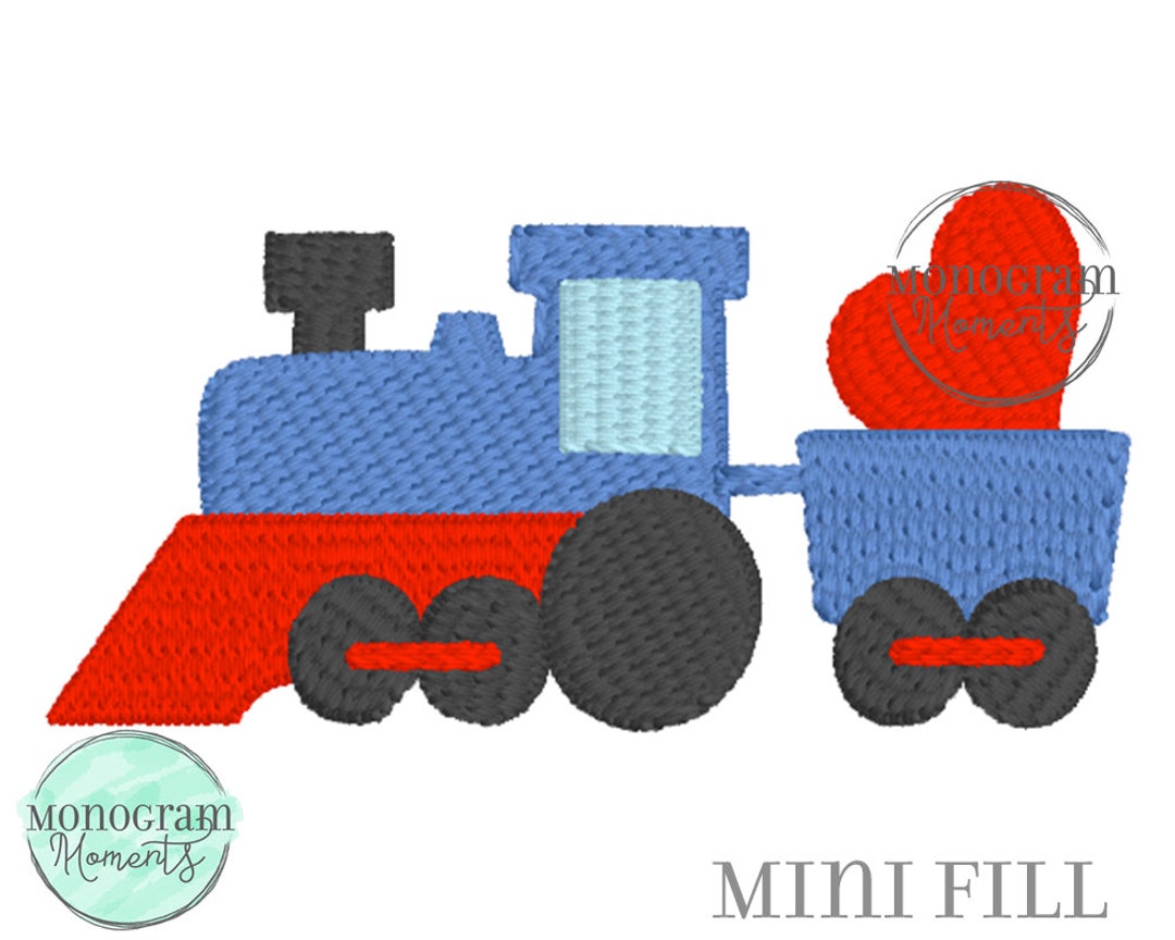 Heart Train Mini Embroidery Designs, Trendy Embroidery Designs ...