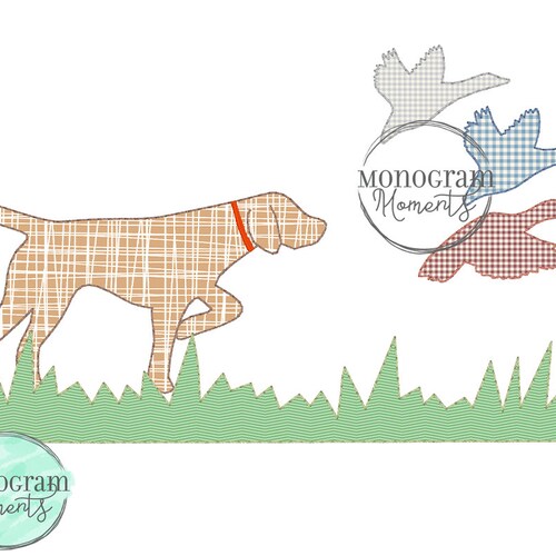 Lab and Duck Hunting Embroidery Design Trendy Embroidery - Etsy
