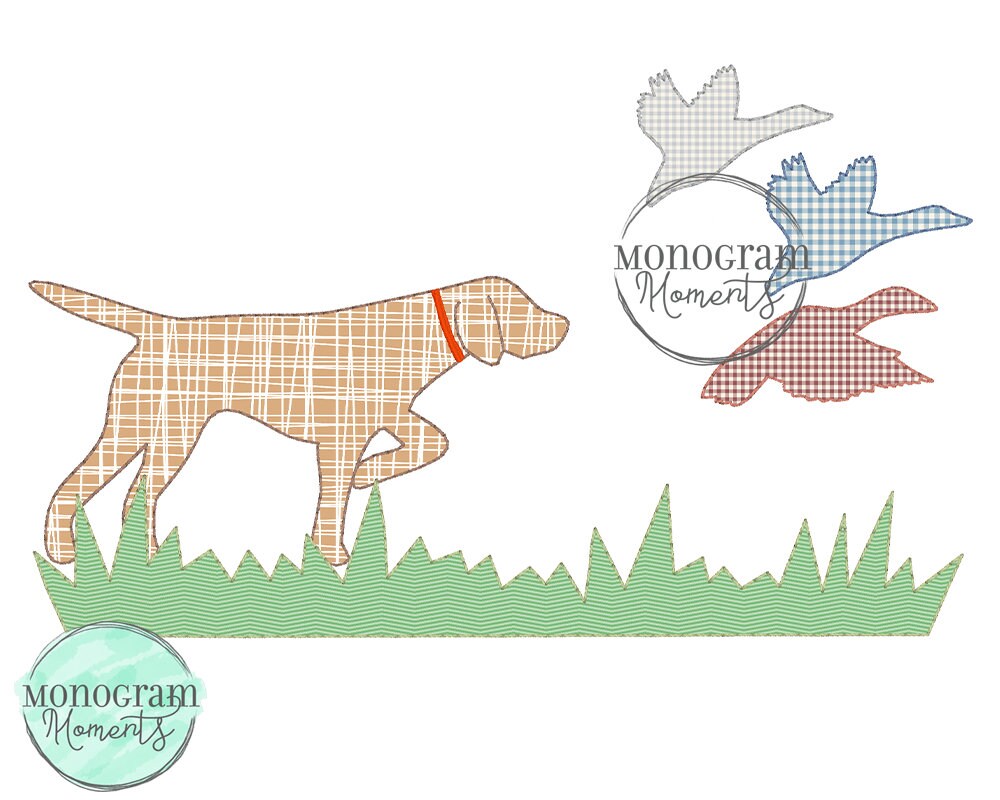 Lab and Duck Hunting Embroidery Design Trendy Embroidery - Etsy