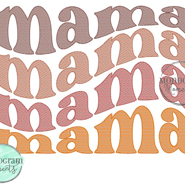 Mama Embroidery Design - Etsy