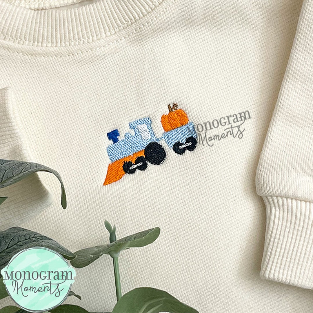 Train and Pumpkin Embroidery Designs, Mini Fill Stitch Embroidery ...