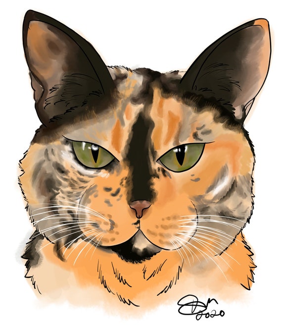 Digital Pet Portraits - Etsy