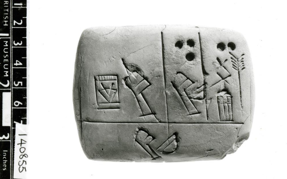 Beer Cuneiform Tablet/mesopotamian Beer Rations Tablet/beer in the ...