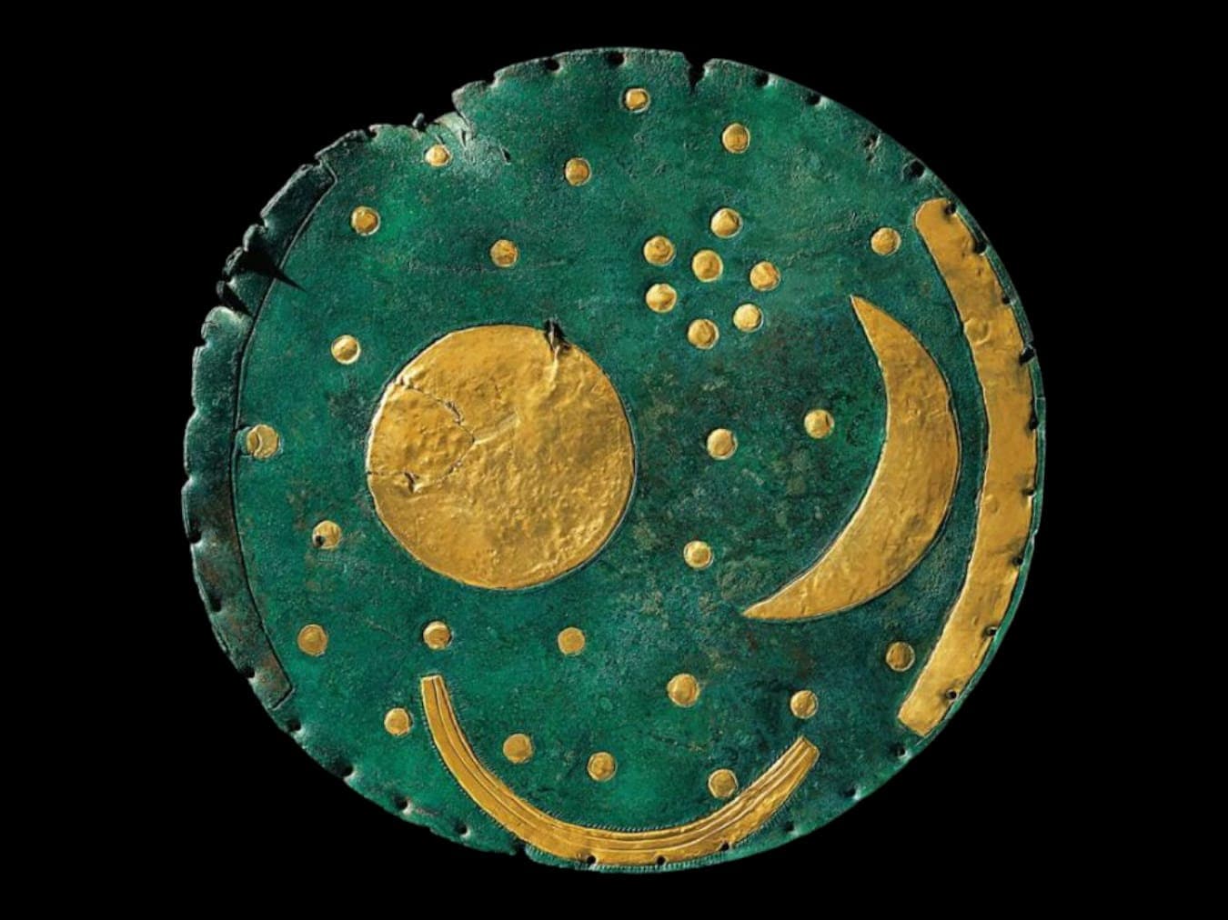 Nebra Sky Disc Replica: Gold Colour Art Reproduction - Etsy