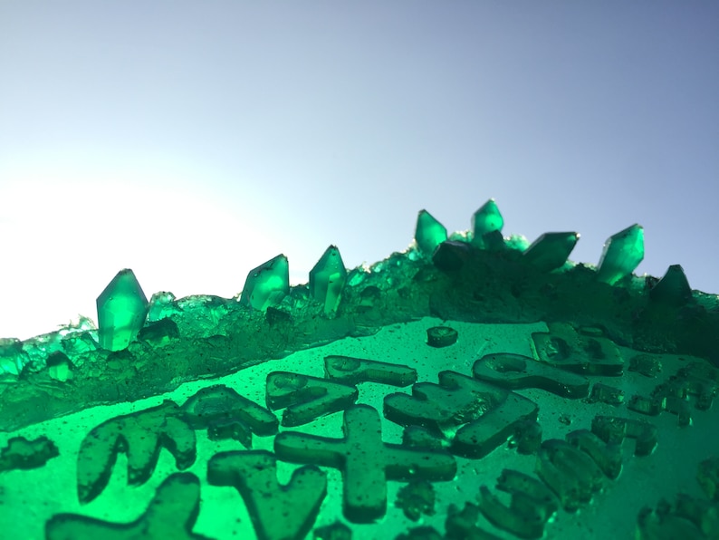 Emerald Tablet Replica: Phosphorescent Epoxy Resin (38x27 Cm) - Etsy ...