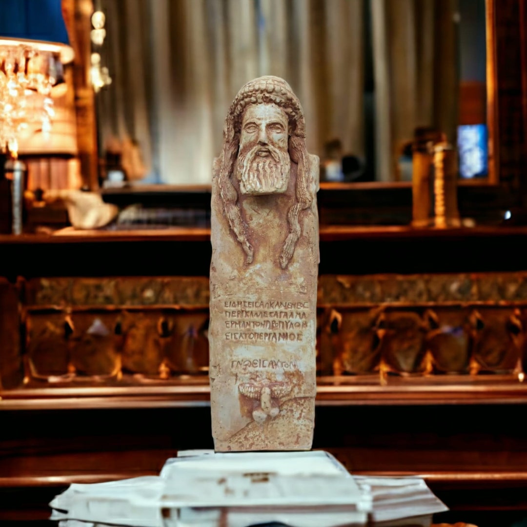 HERMES COLUMN/ Herm of Hermes From Pergamon/ Herma of Alcamenes - Etsy