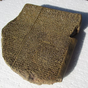 Epic of Gilgamesh Clay Tablet: Nineveh Flood Story Recreation - Etsy