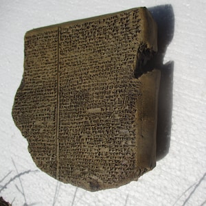 Epic of Gilgamesh Clay Tablet: Nineveh Flood Story Recreation - Etsy